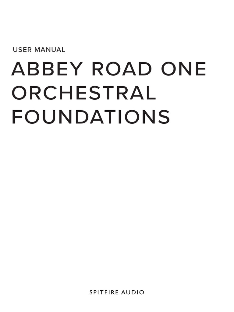 Abbey Road - Orchestra Foundations Manual | PDF | Microphone | Orchestras
