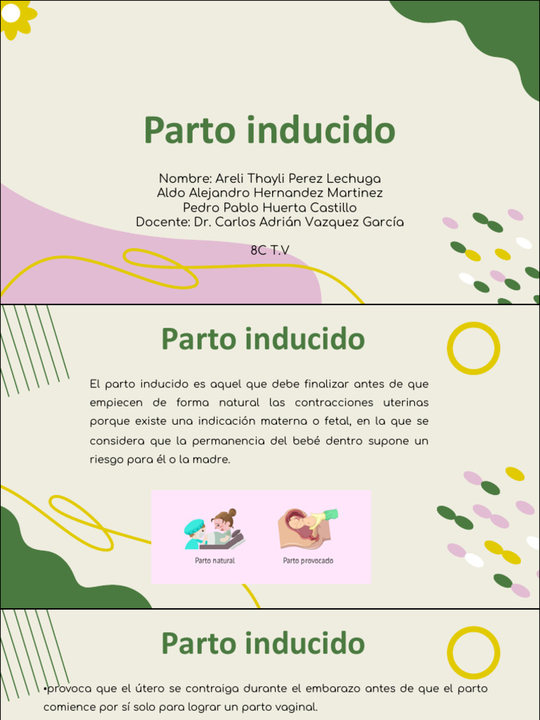 Copia de parto inducido copia | PDF | Parto | Parto prematuro