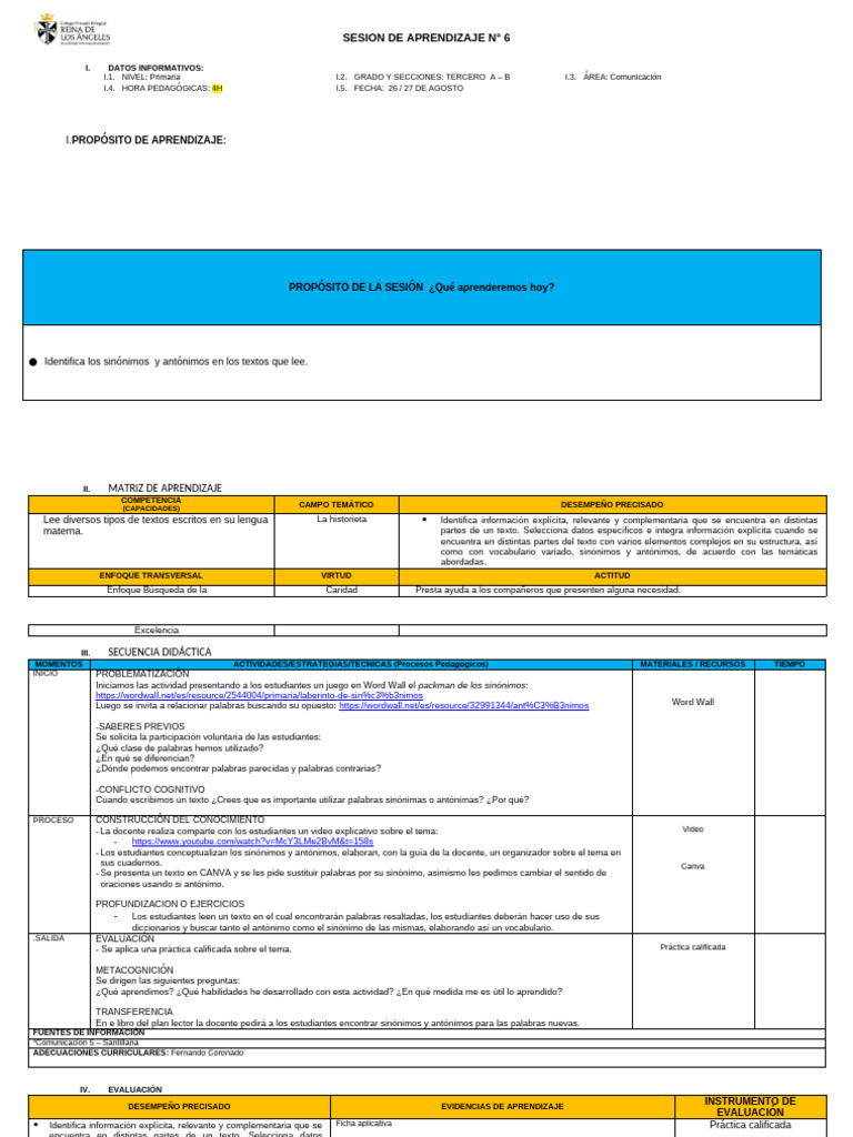 Sesión 6 Comu 2024 3er Bim | PDF | Aprendizaje | Maestros
