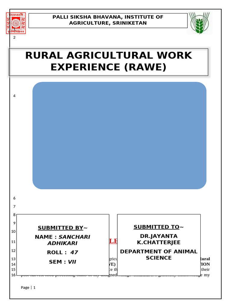 Animal Science Report Tripti | PDF | Sampling (Statistics) | Cattle