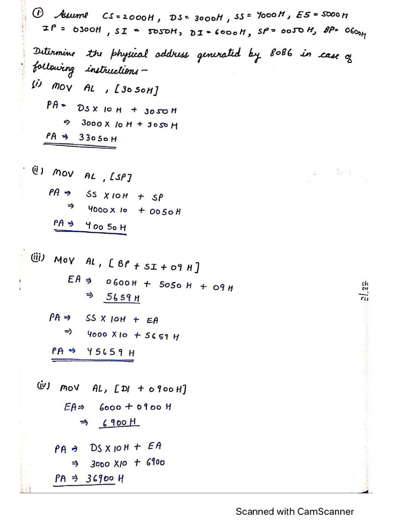 8086 Memory Segmentation | PDF