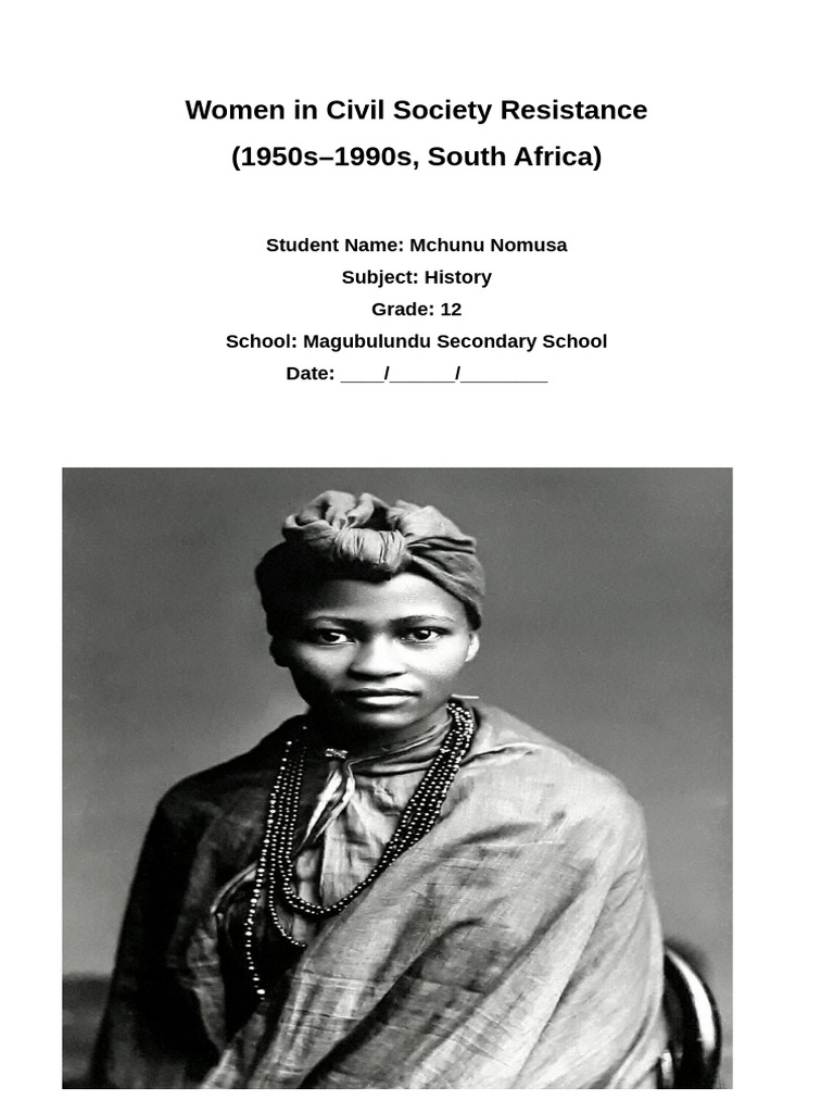 Women's Resistance in Apartheid South Africa | PDF | Apartheid | Activism