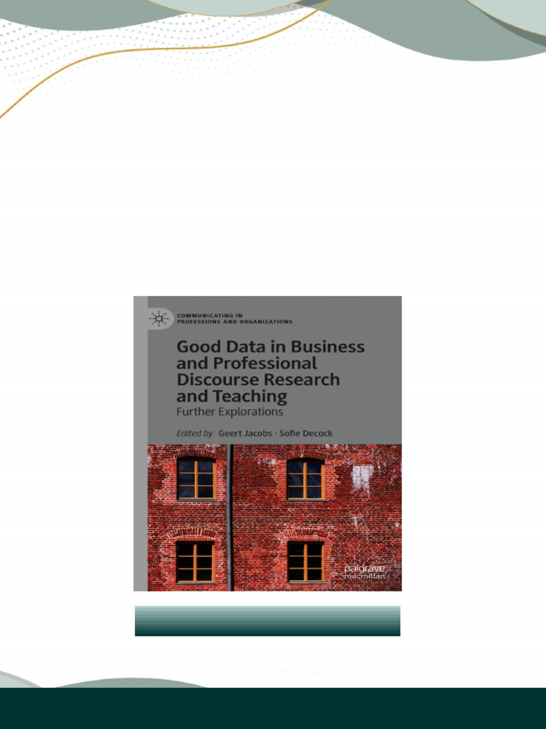 Good Data in Business and Professional Discourse Research and Teaching ...