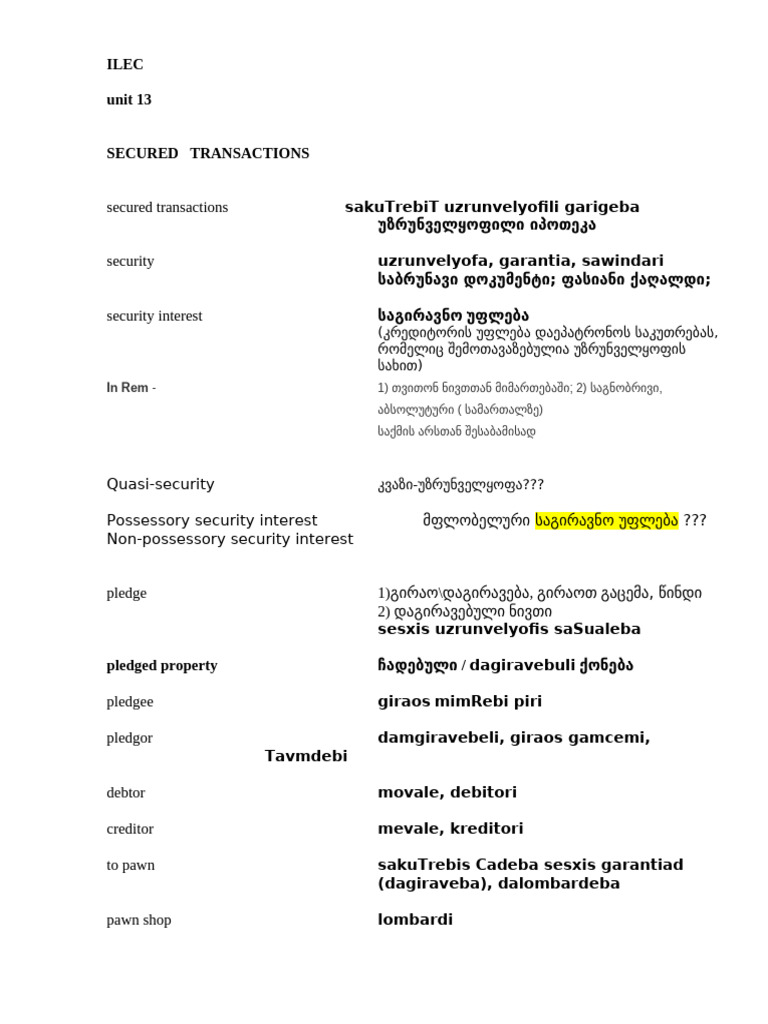 ILEC Unit 13 | PDF