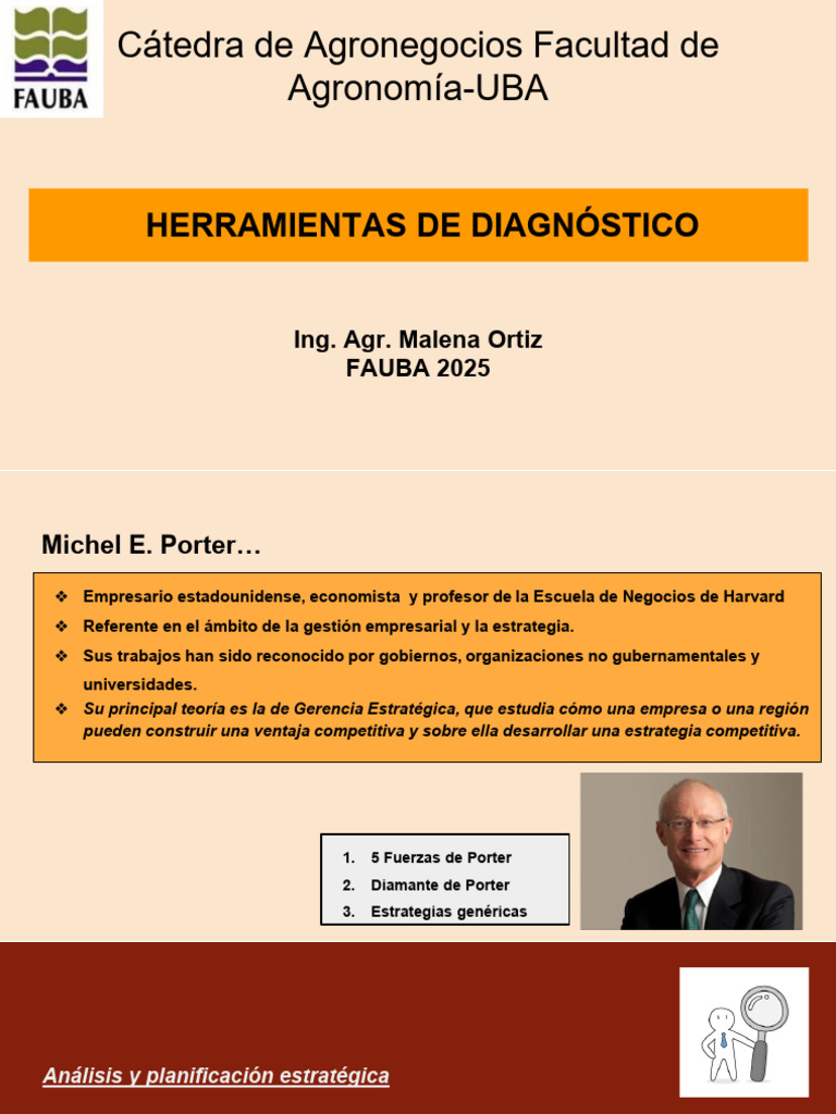 Porter - Herramientas Diagnostico. TT | PDF | Business | Negocios económicos