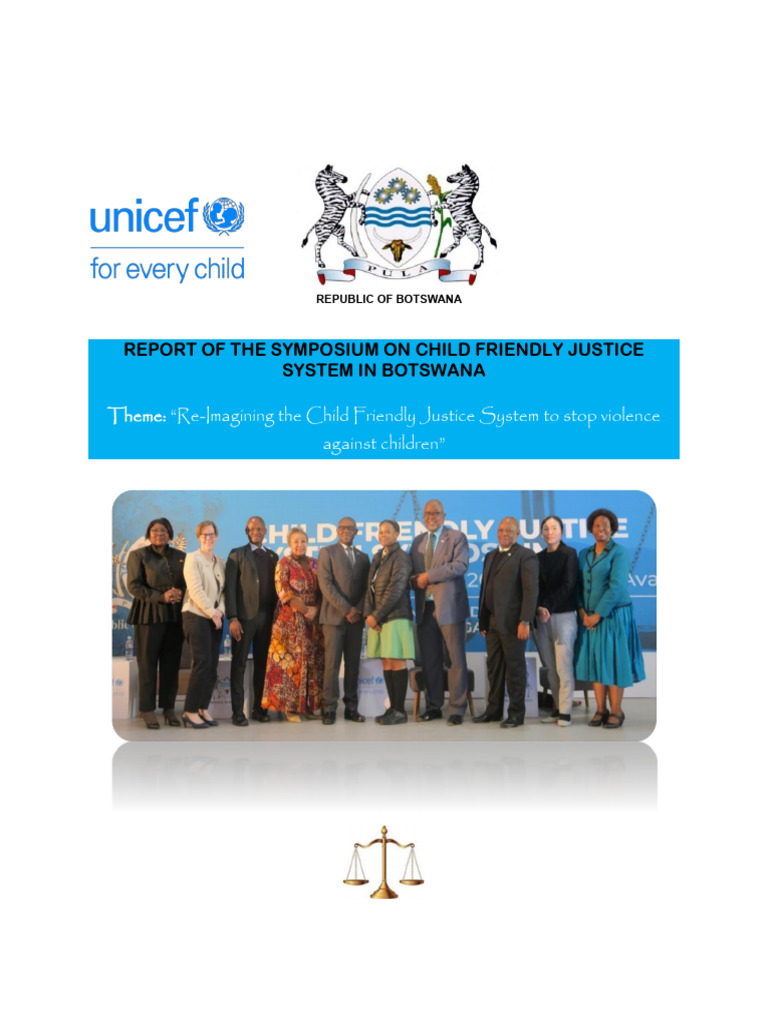 Child Friendly Justice Symposium Report | PDF | Children's Rights | Justice