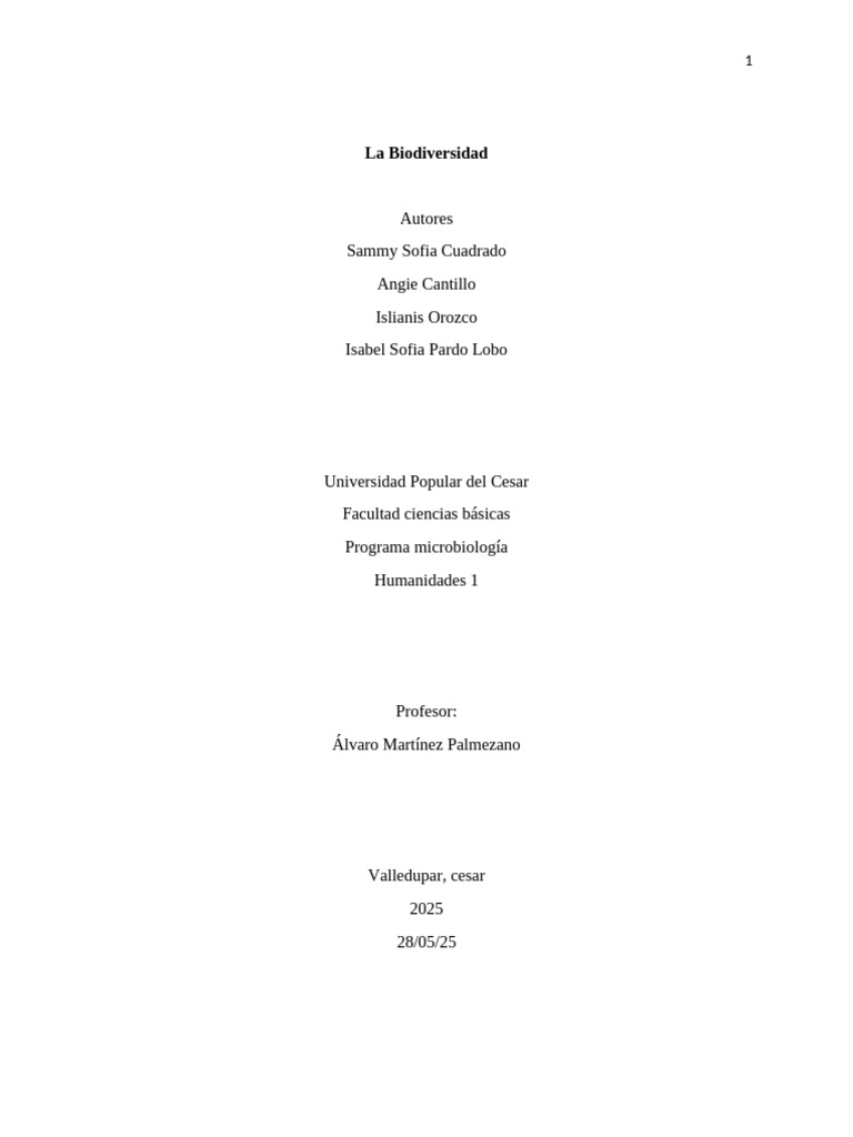Bio Divers I Dad | PDF | Biodiversidad | Ecosistema