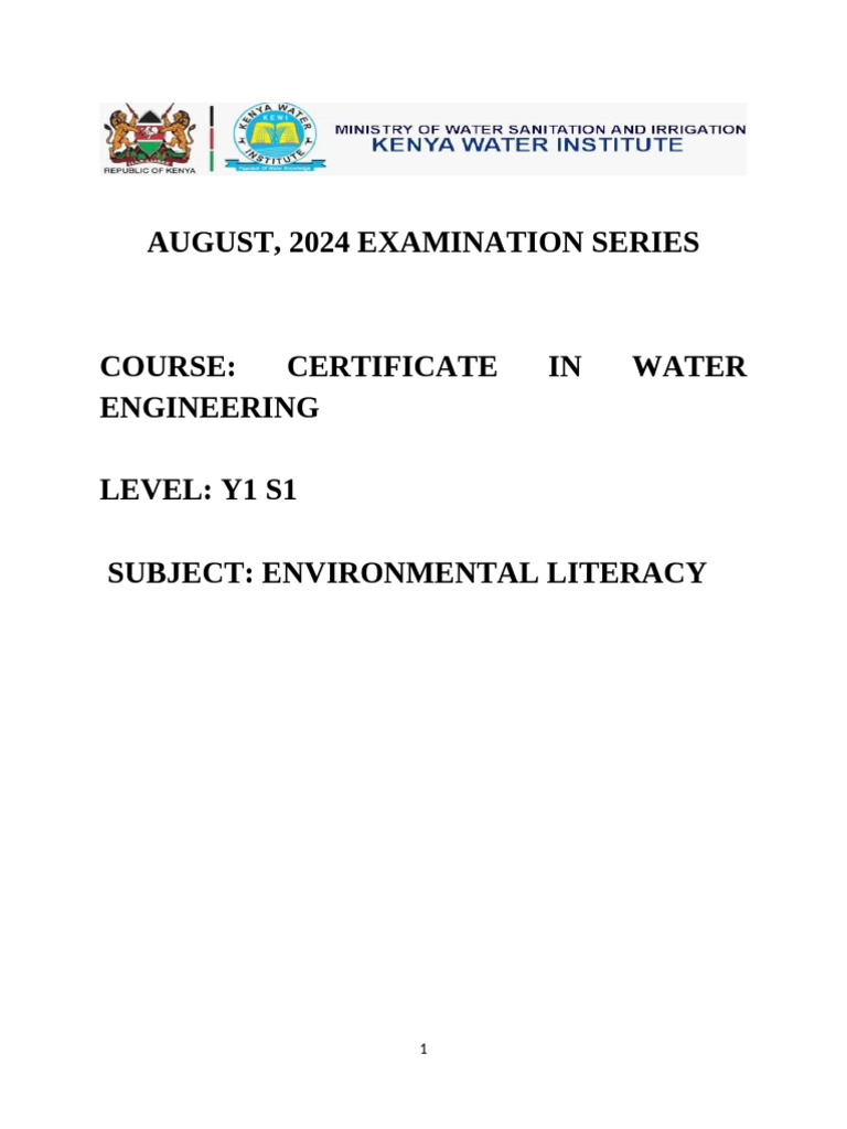CWET Y 1S1 Environmental Lireracy | PDF | Energy Development | Agriculture