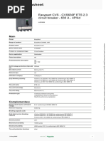 Product Data Sheet: Easypact CVS - CVS630F ETS 2.3 Circuit Breaker ...