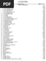 Prețuri Analize Medlife Detaliate | PDF | Microbiology | Biomolecules