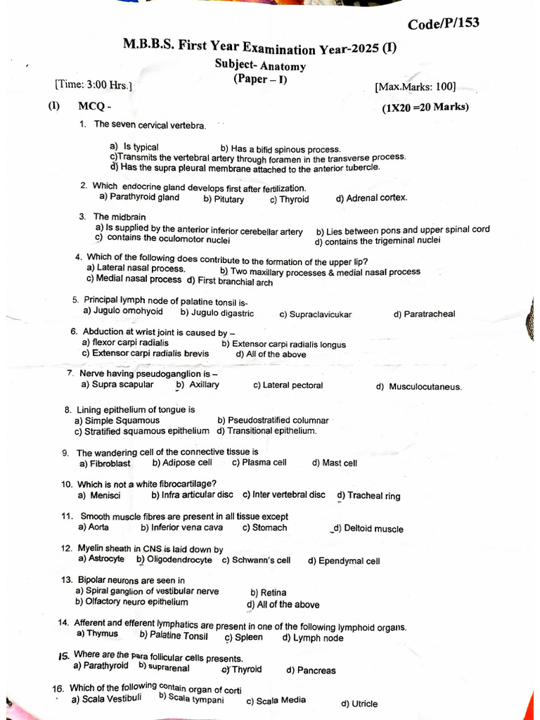 Anatomy 1 | PDF