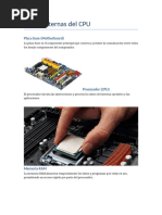 Partes del CPU: Exteriores e Interiores | PDF