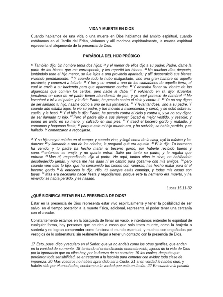 Vida Espiritual y Muerte en Dios | PDF | Cristo (título) | La ...