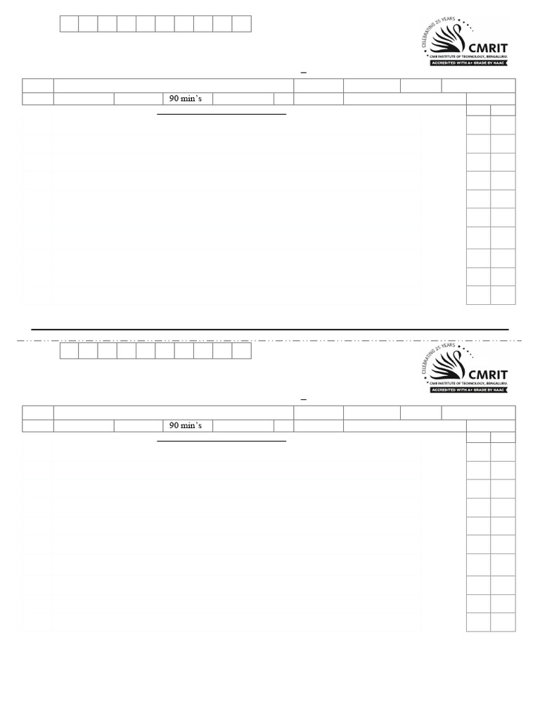 IAT-I Question Paper With Solution of 15CS64 Operating System Mar-2019-Rubini PE | PDF | Process ...
