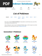 Pokémon Black 2 - White 2 - Unova Pokédex - Pokémon Database | PDF ...