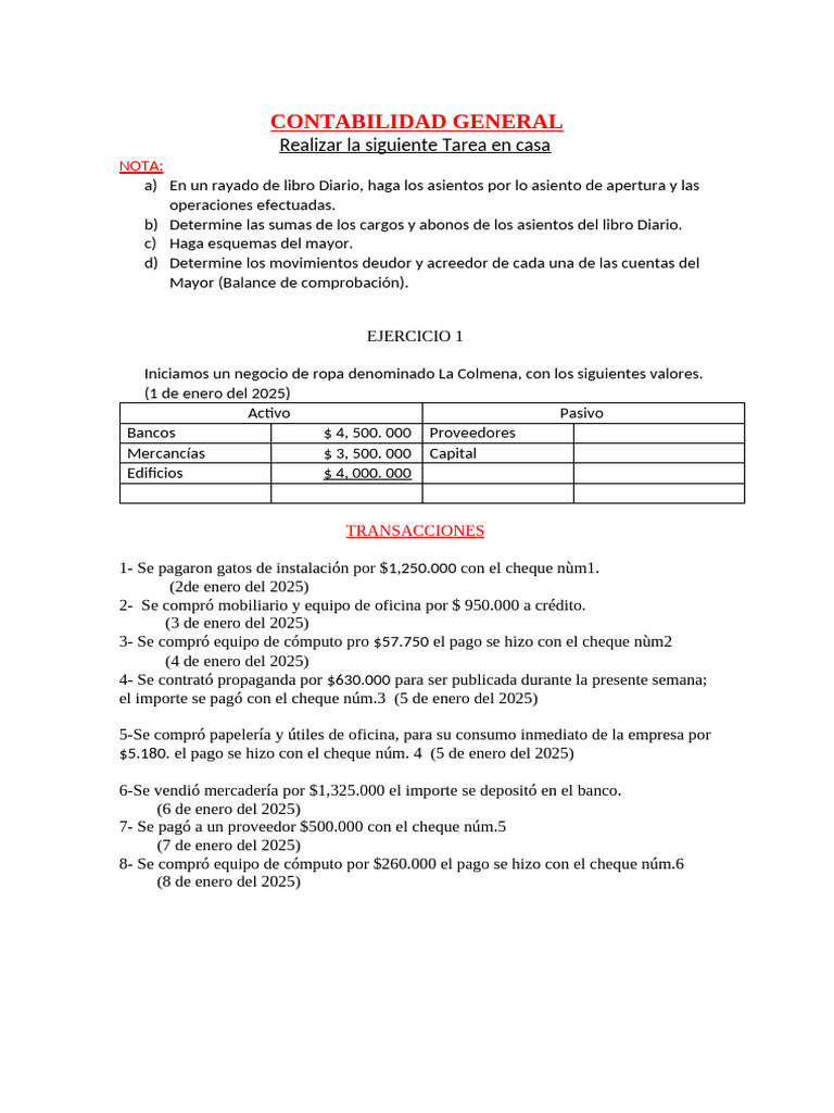 CONTABILIDAD GENERAL | PDF