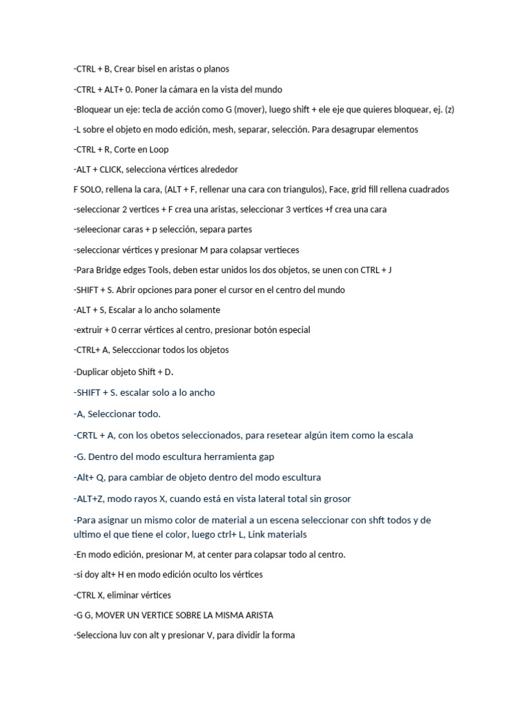 Mis Atajos Bender | PDF