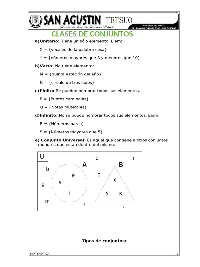 MATEMÁTICA | PDF | Conjunto (Matemáticas) | infinito