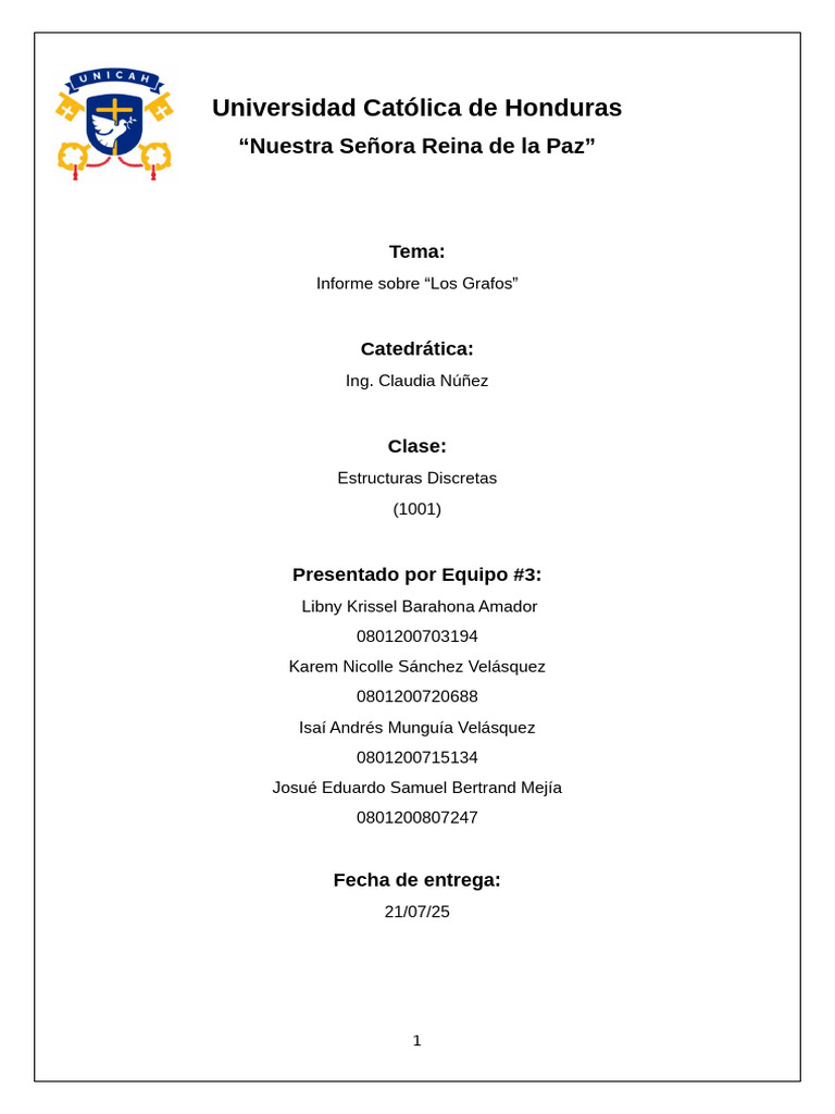 Informe sobre Grafos y sus Aplicaciones | PDF | Inteligencia artificial ...
