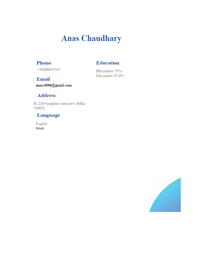 Faizan Chaudhary | PDF