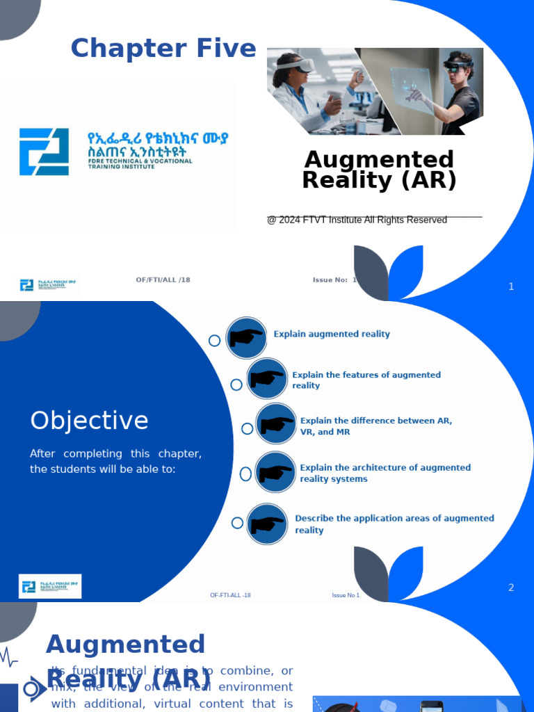 Chapter Five Augmented Reality (AR) | PDF | Virtual Reality | Augmented Reality