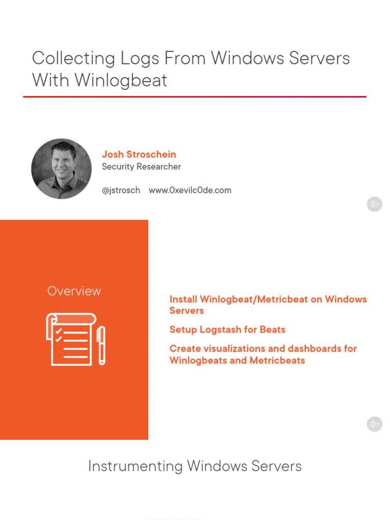 Collecting Windows Logs with Winlogbeat | PDF