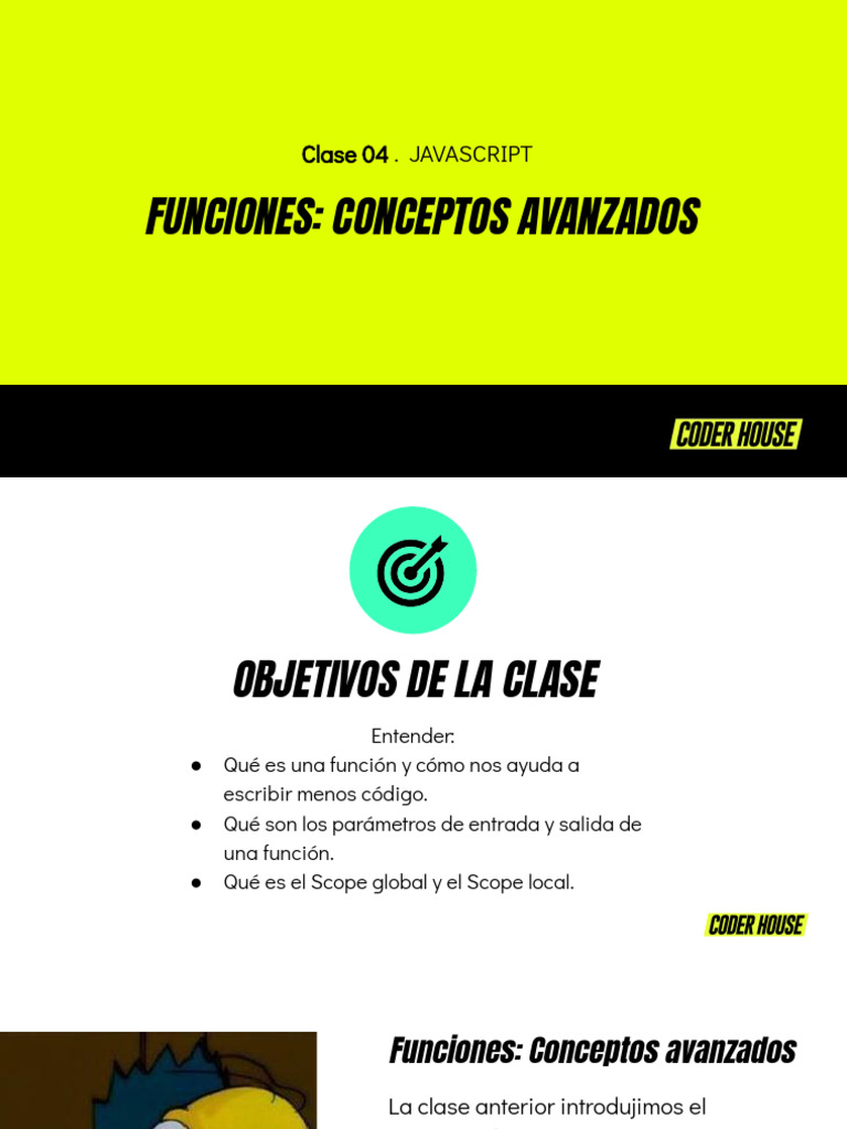 Clase 04 - Programación Avanzada Con Funciones | PDF | Variable (informática) | Función ...