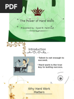 Hard Work Triumphs Over Talent | PDF