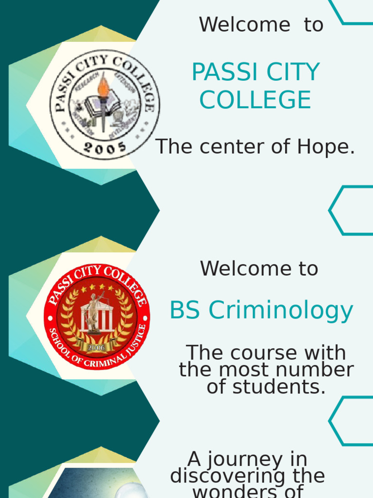 Passi City College Course Overview | PDF | Communication | Cognition