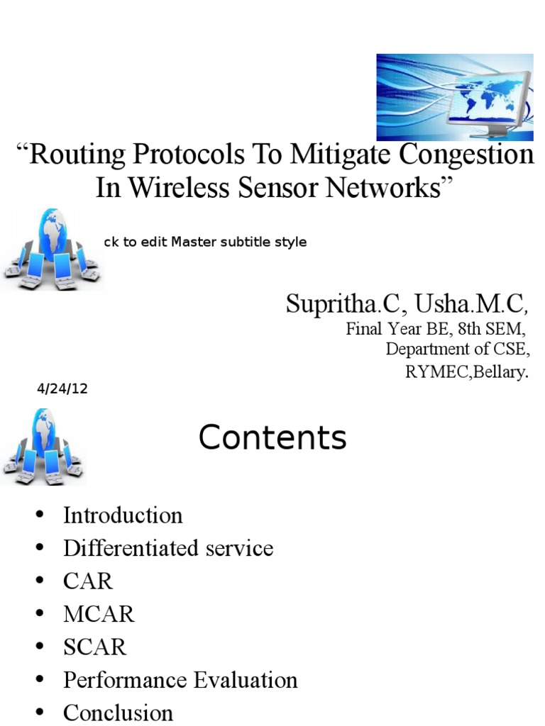 Routing Protocols To Mitigate Congestion in WSN2003 | PDF | Routing | Wireless Sensor Network