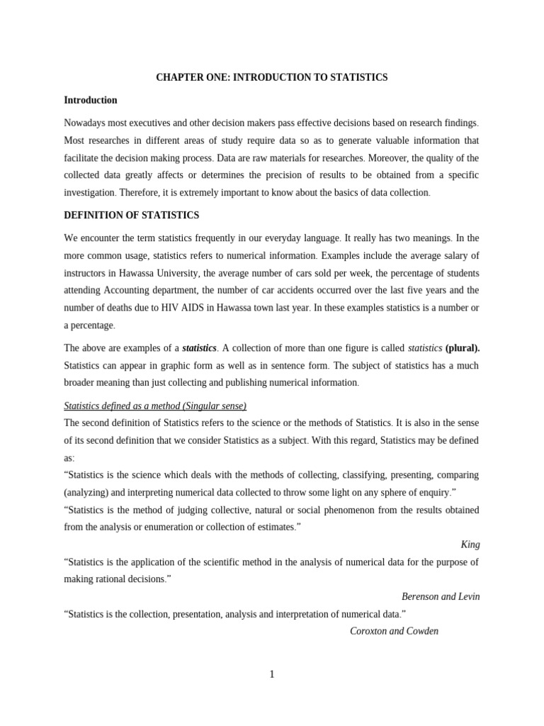 Basic Statics Cha 1 | PDF | Statistics | Level Of Measurement