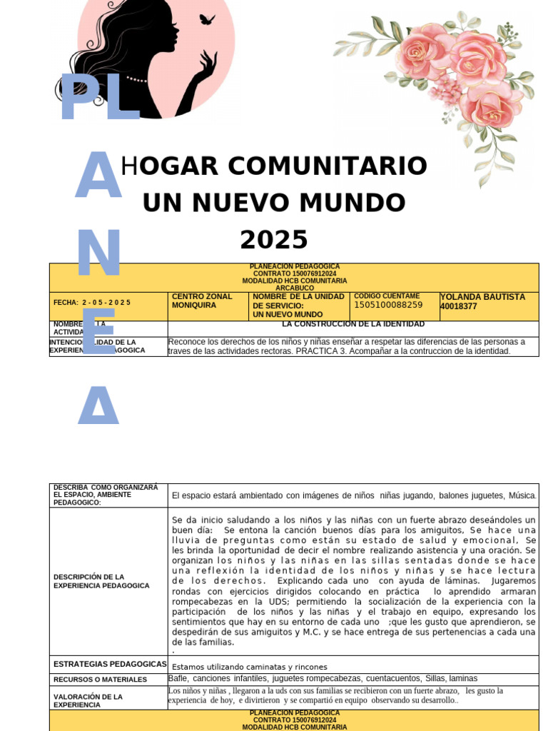 Actividades Pedagógicas para Niños 2025 | PDF | Educación en artes ...