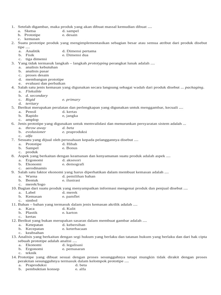 Soal Uts Pkwu Kelas Xi Tkj a b Tsm | PDF