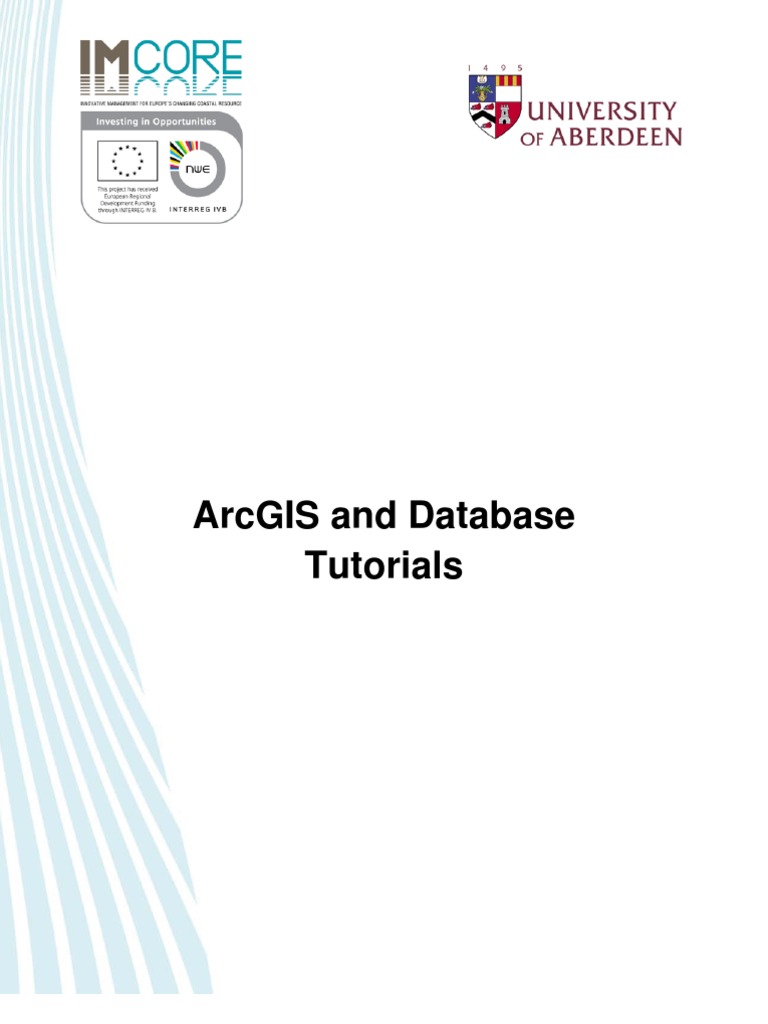 ArcGIS and Database - Tutorial Links | PDF