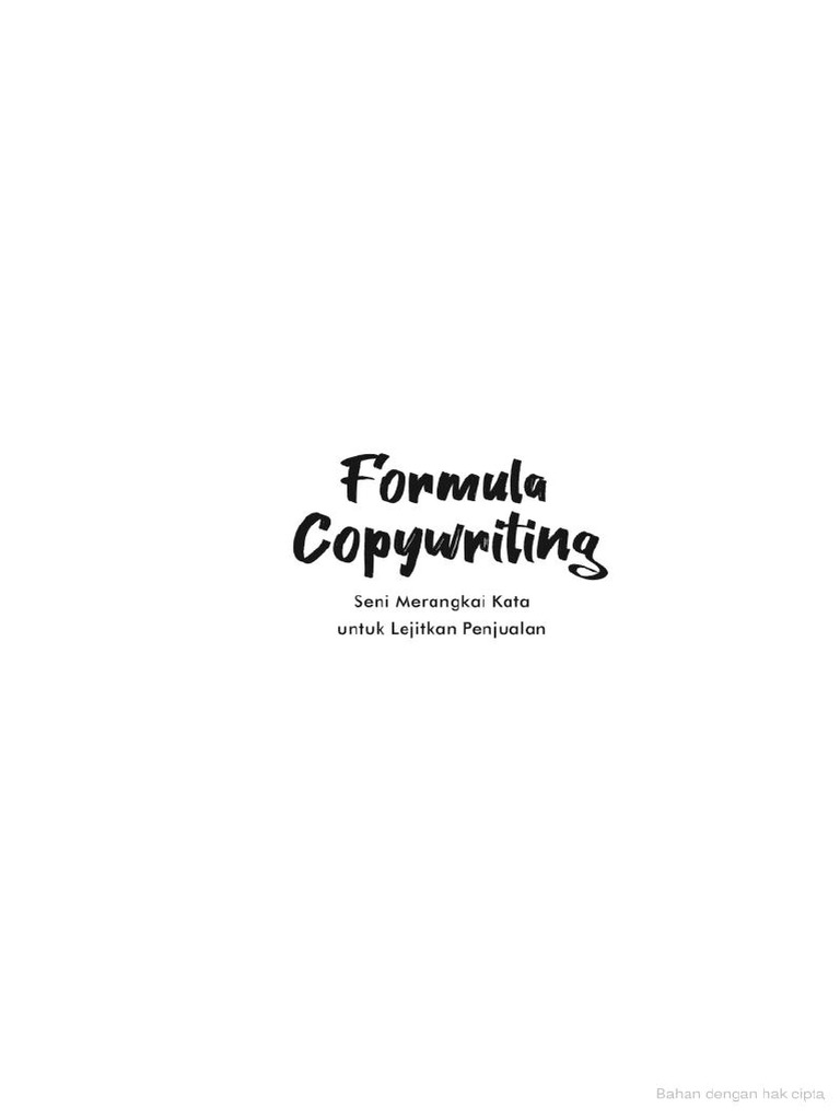Formula Copywriting | PDF