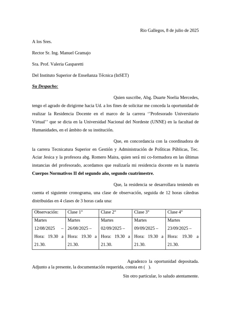 Nota Final - Inset - Residencia | PDF