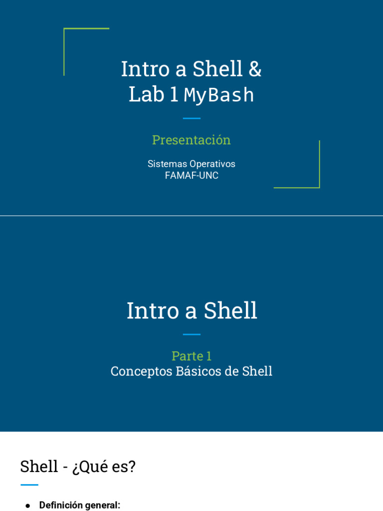 Introducción a Shell y MyBash 2025 | PDF | Shell (informática) | Software