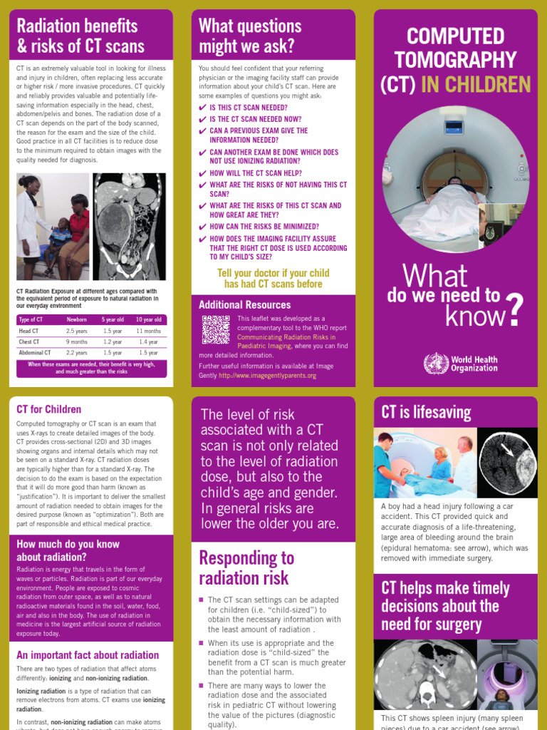 CT Scans in Children: Key Insights | PDF | Ct Scan | Radiation