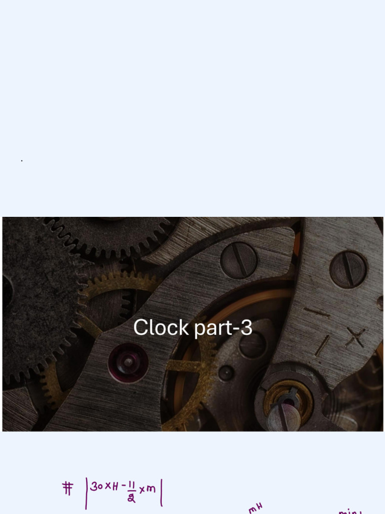 Clock Sheet 3 | PDF
