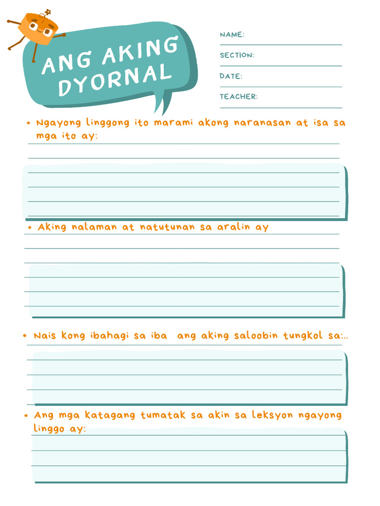 Ang Aking Dyornal | PDF
