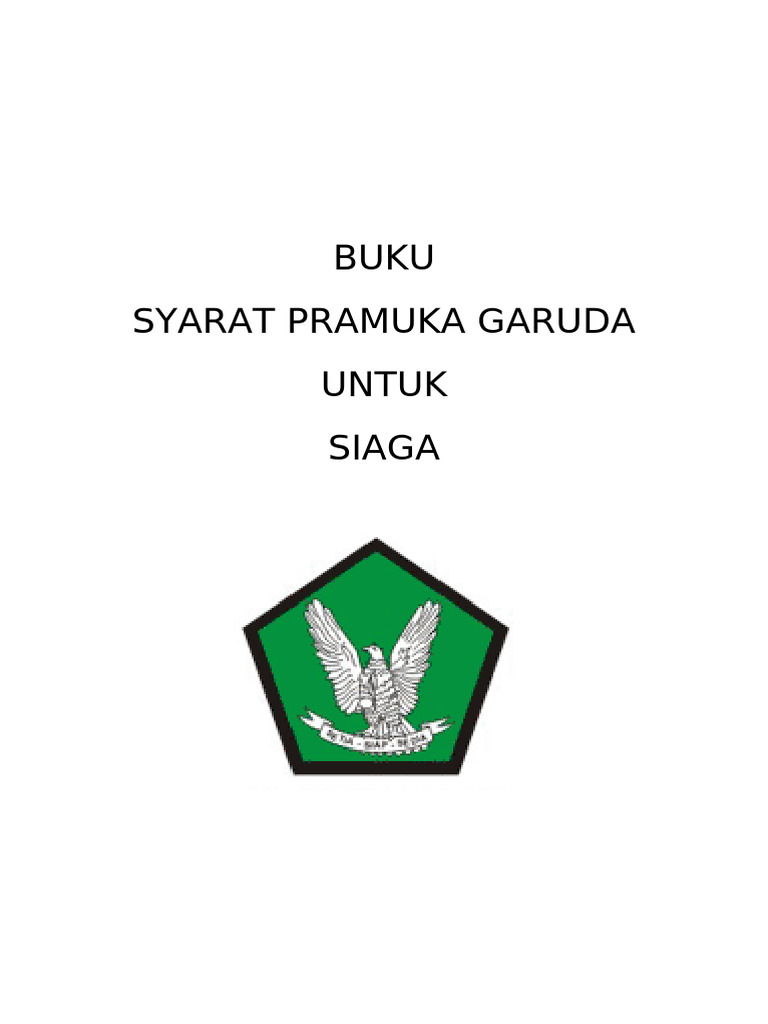 BUKU PRAMUKA GARUDA SIAGA | PDF