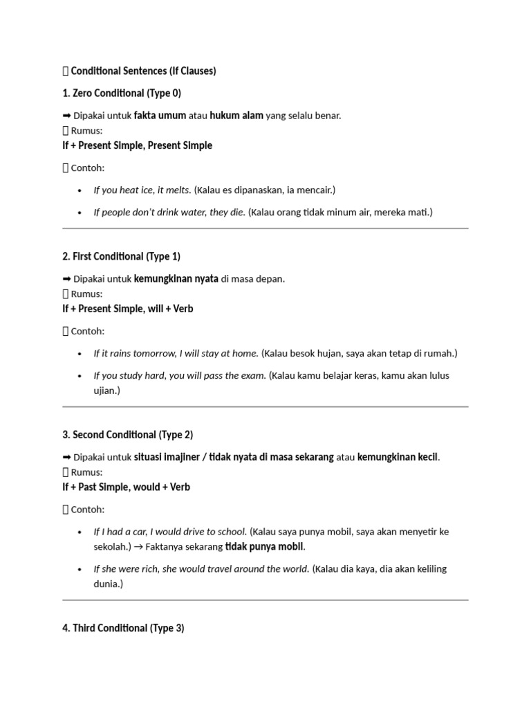 Conditional Sentences | PDF