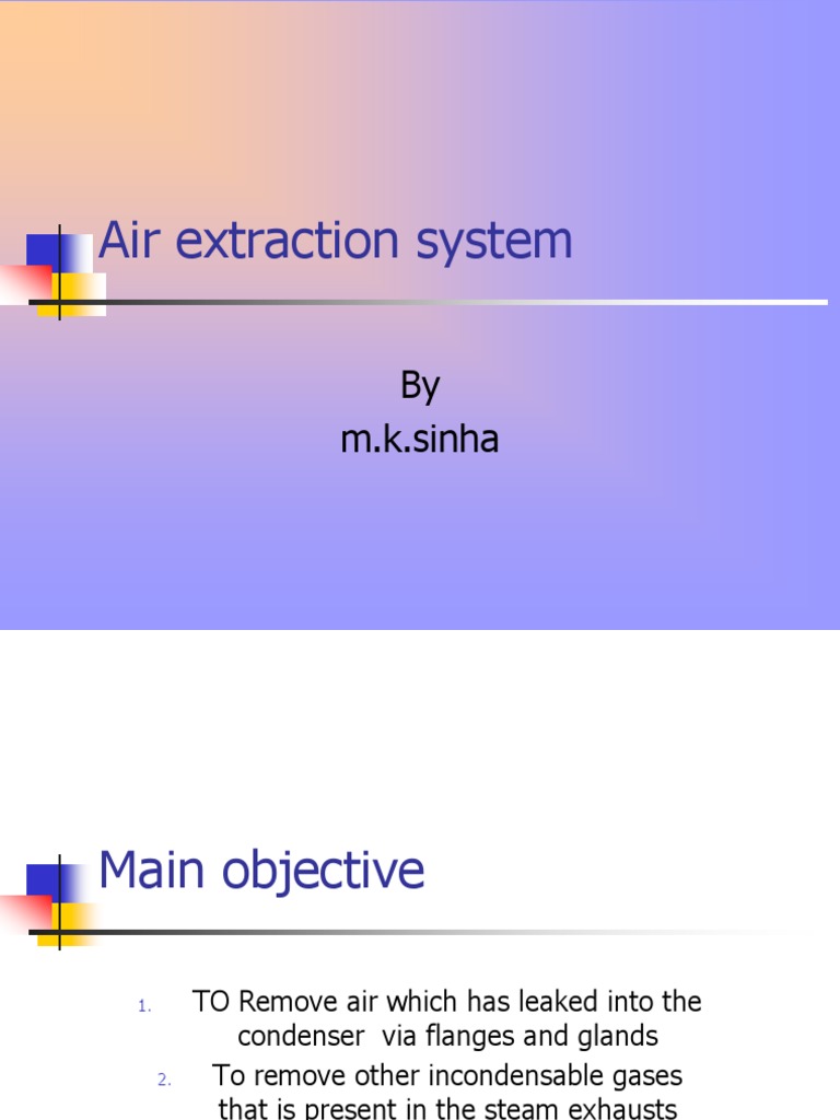 Air Extraction System Overview | PDF