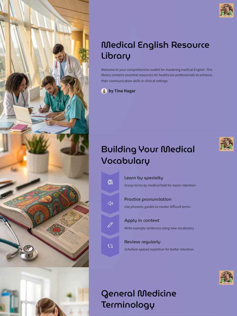 Medical English Toolkit for Healthcare Professionals | PDF | Medical ...
