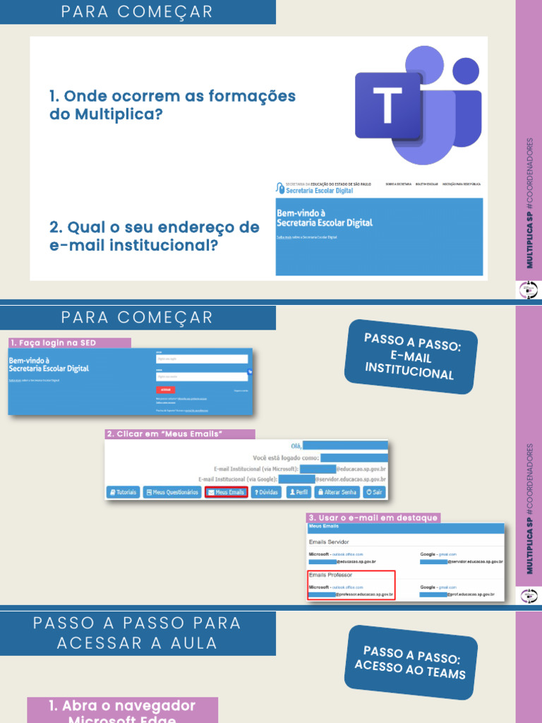 Guia de Acesso ao Multiplica SP | PDF | Programas | Microsoft
