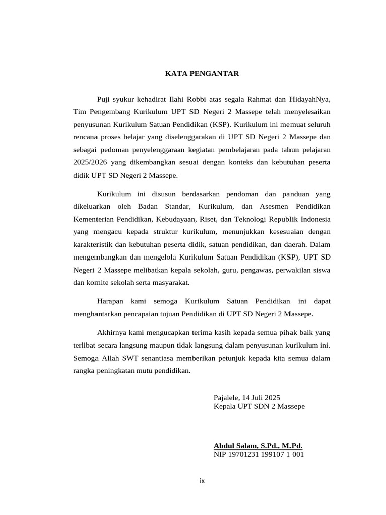 Kata Pengantar | PDF