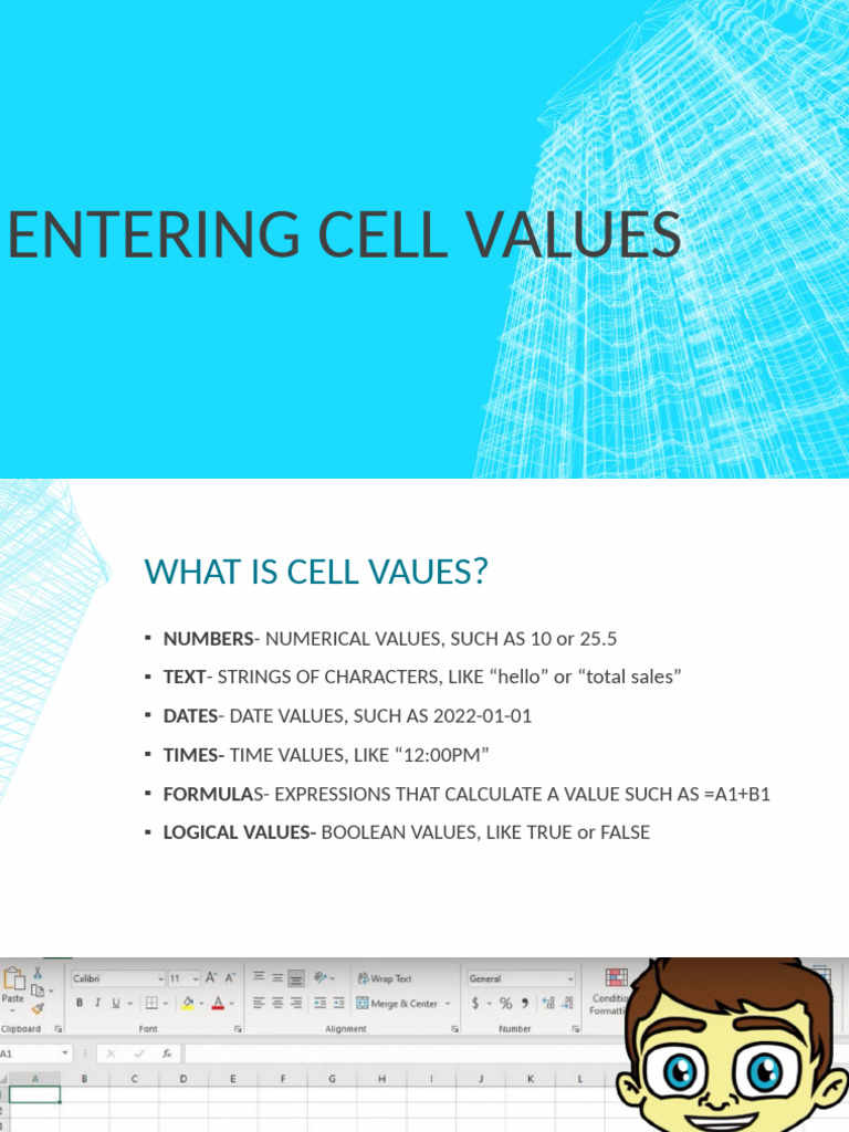 Entering Cell Values | PDF