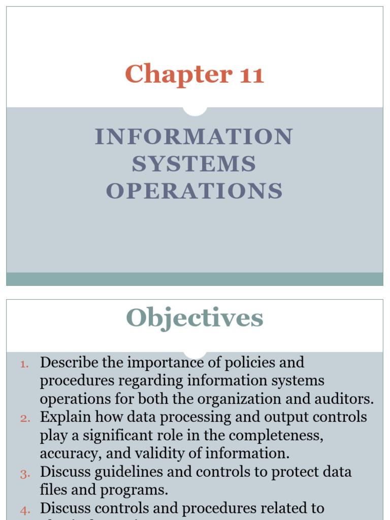 Information Systems Operations Audit Guide | PDF | Backup | Audit