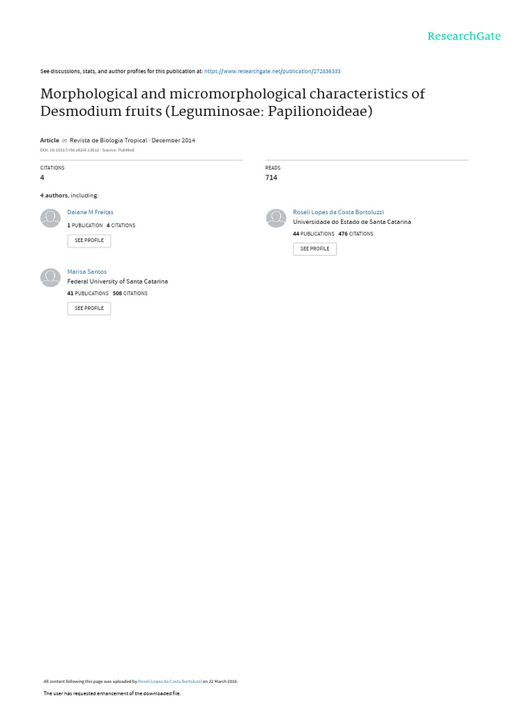 Desmodium Fruit Morphology Study | PDF | Plant Morphology | Biology