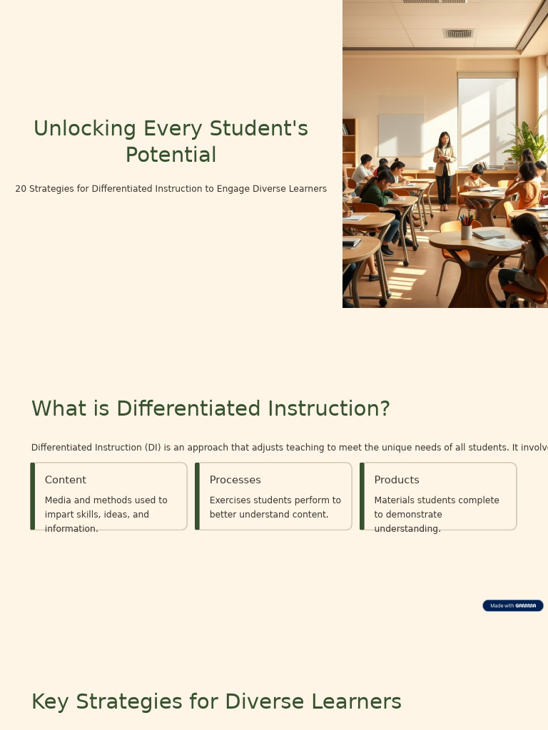Unlocking Every Students Potential | PDF | Differentiated Instruction ...
